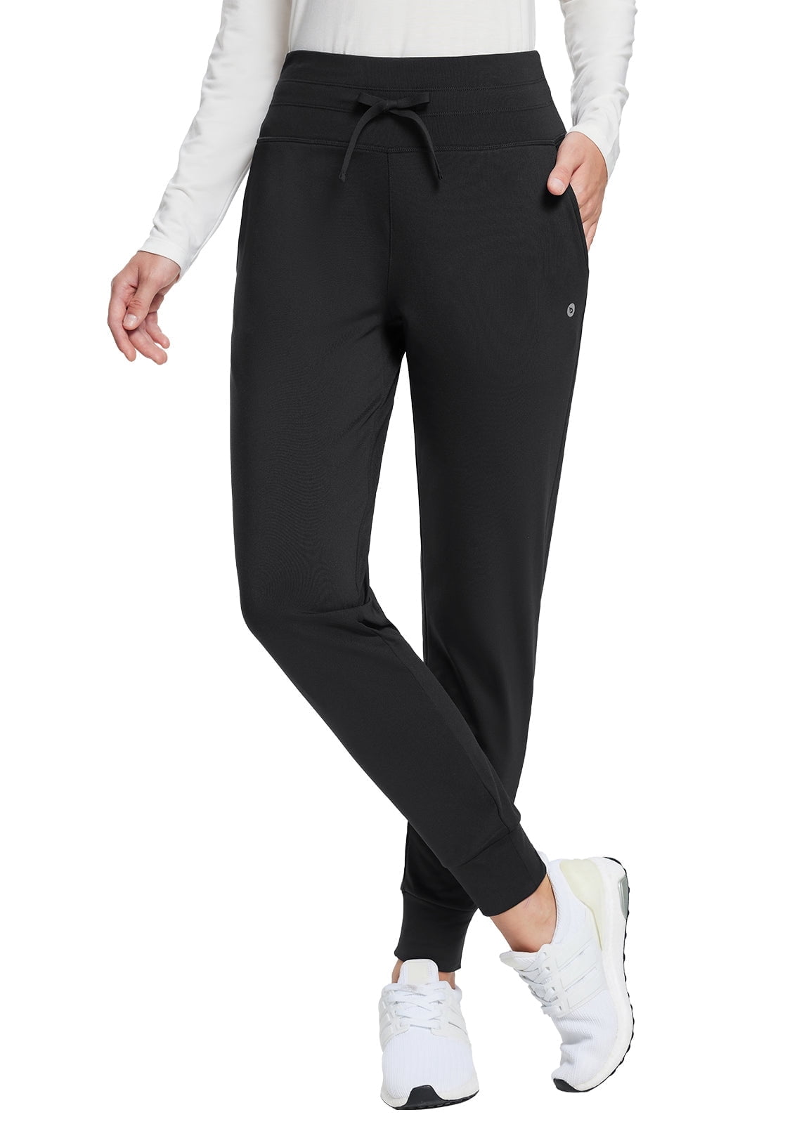 Baleaf Women's Petite Fleece Lined Waterproof Joggers, High Waist, S ...
