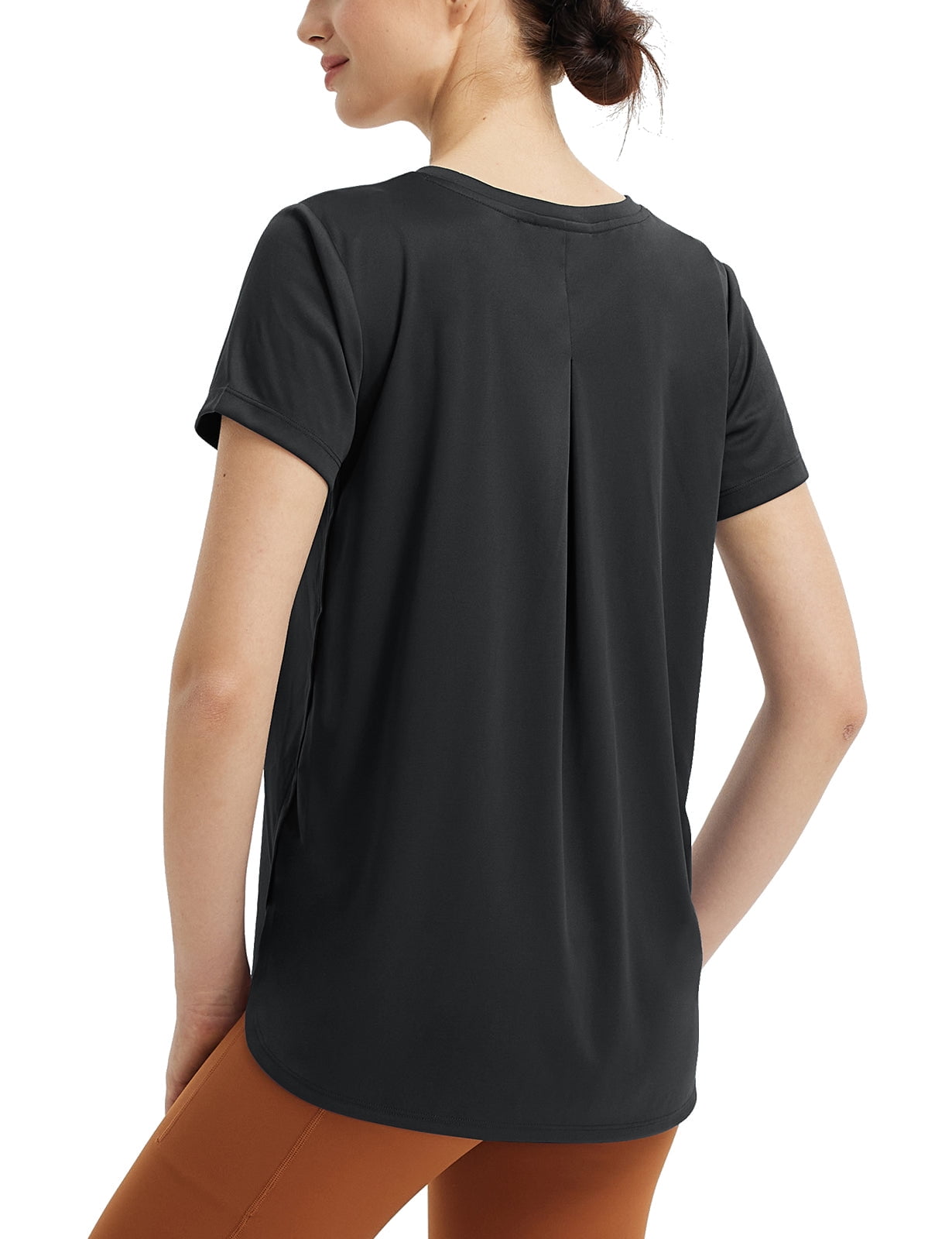 BALEAF Women's Short Sleeve Workout Shirts Athletic Running Yoga Tops ...