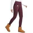 BALEAF Women's Thick Fleece Lined Winter Leggings Thermal Warm Snow Ski ...