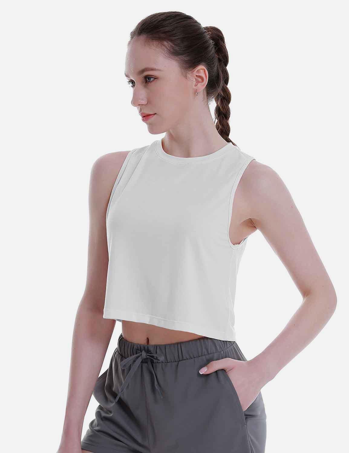 BALEAF Workout Tops for Women Quick Dry Running Yoga Athletic Gym ...