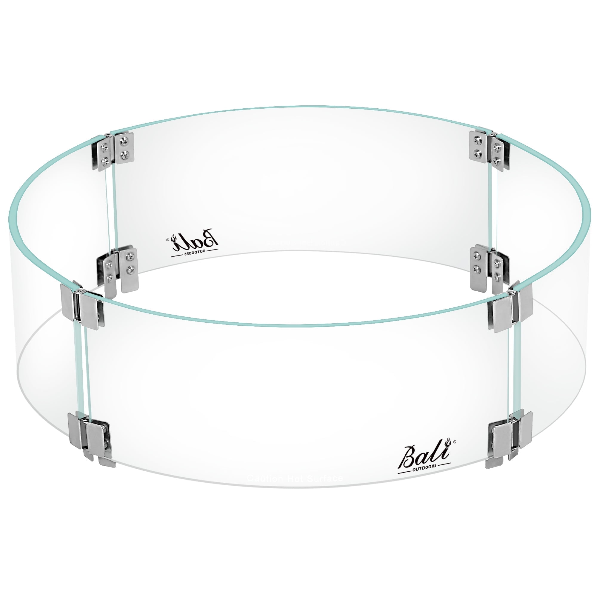 BALI OUTDOORS Round Fire Pit Glass Wind Guard 20" - Walmart.com