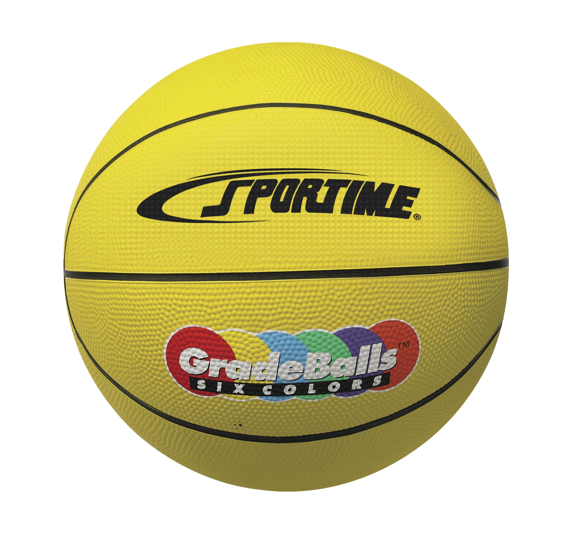 BALL BASKETBALL RUBBER JR YELLOW - SPORTIME - Walmart.com