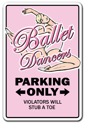 BALLET DANCERS Aluminum Sign dancing toe dancing shoes dance teacher ...