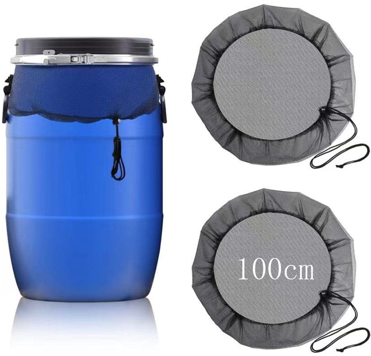 BALLFU Mesh Cover for Rain Barrels - Rain Barrel Net Cover with ...