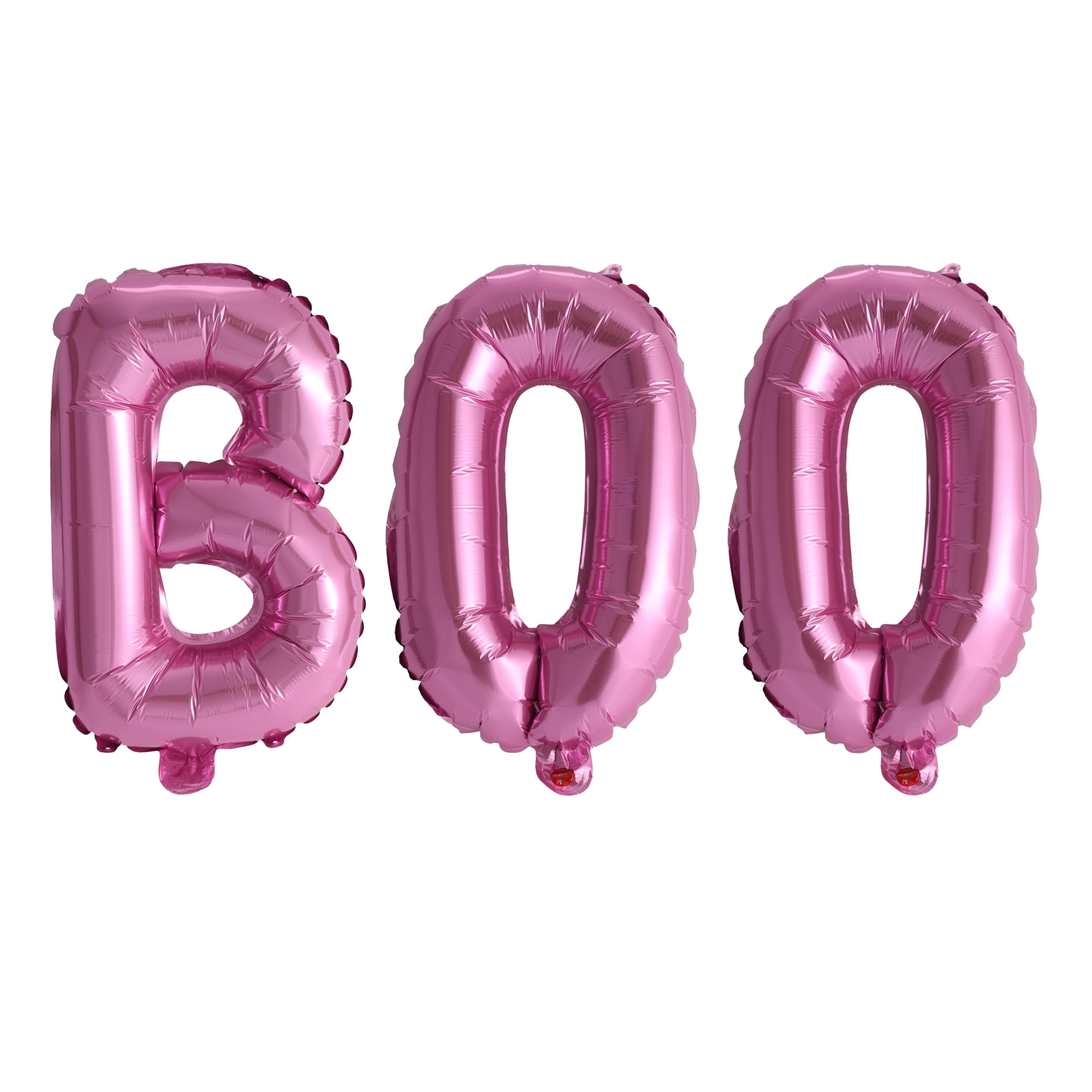 13.2" Foil Balloon, BOO, Pink, Summer Frights Party Decoration, by Way ...