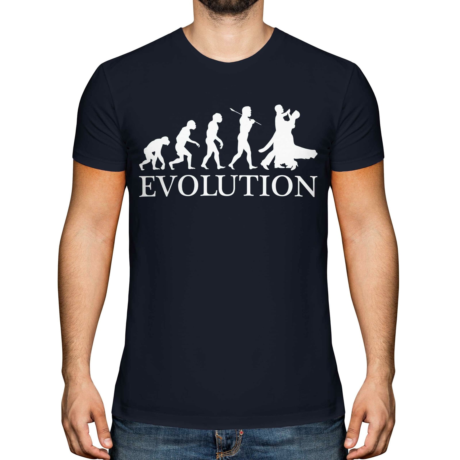 BALLROOM DANCING EVOLUTION OF MAN MENS T-SHIRT TEE TOP GIFT CLOTHING ...