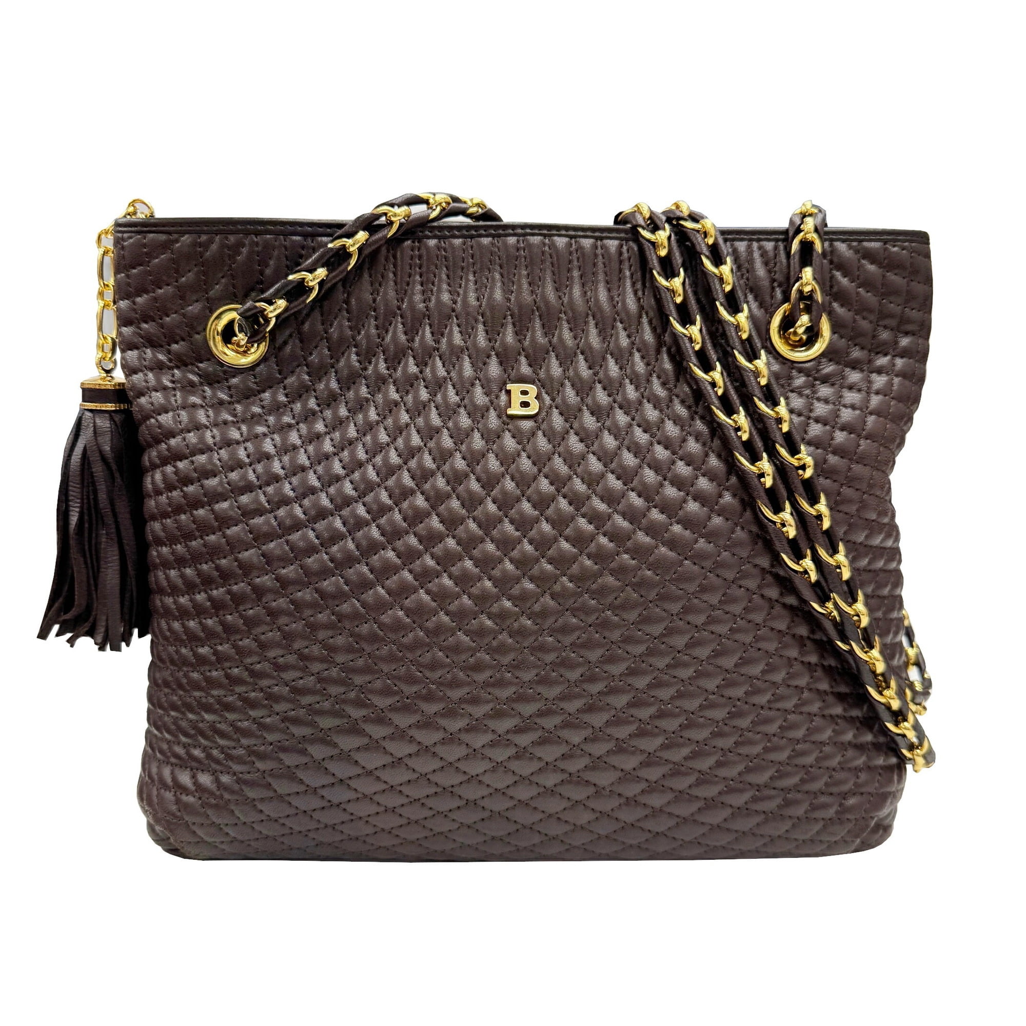 Pre-Owned BALLY Quilted Chain Tote Bag with GD Hardware for Women (Good ...