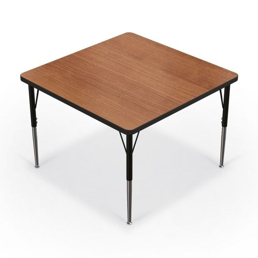 BALT Activity Table - 60" Square - Gray Nebula Top Surface - Black ...