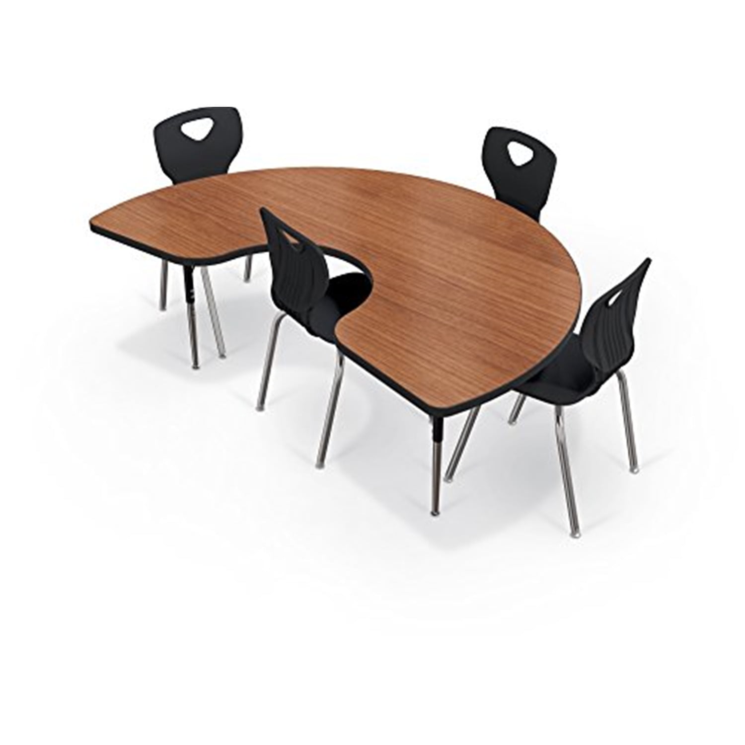 BALT Adjustable Height Activity Table - Kidney Shape, Amber Cherry Top ...