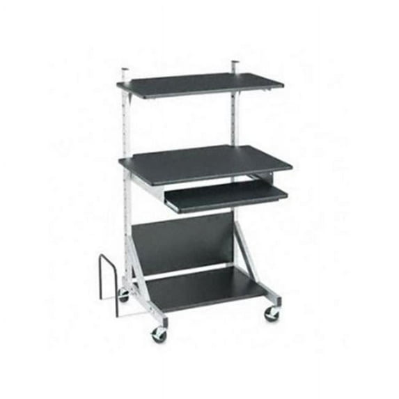 BALT Alekto Compact Mobile Sit & Stand Workstation with Rolling Desk ...