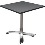 BALT Bistro Folding Table, Square, 27-1/2w x 27-1/2d x 29h, Black ...
