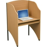 BALT Floor Carrel, Laminate, 32-3/4w x 24-1/2d x 48h, Teak - Walmart.com