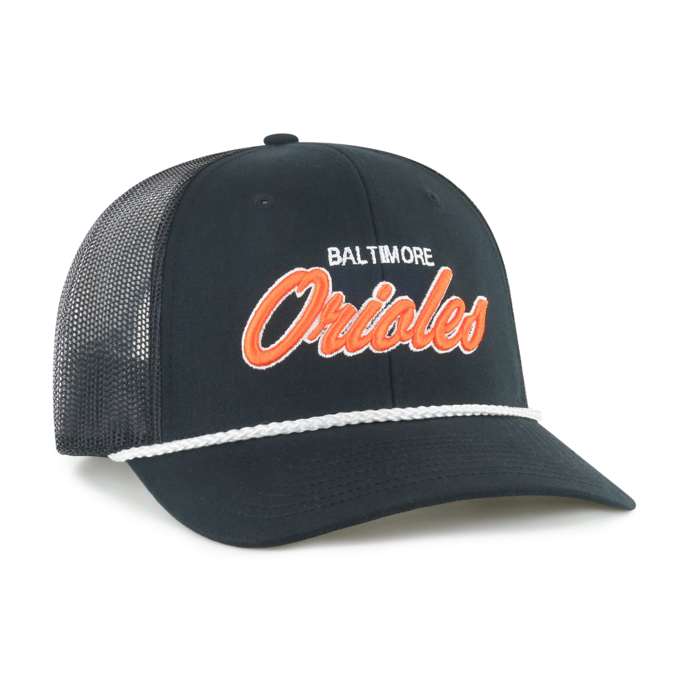 BALTIMORE ORIOLES Black Color Structured Unisex Cotton/Poly Skrawl Hat - Walmart.com