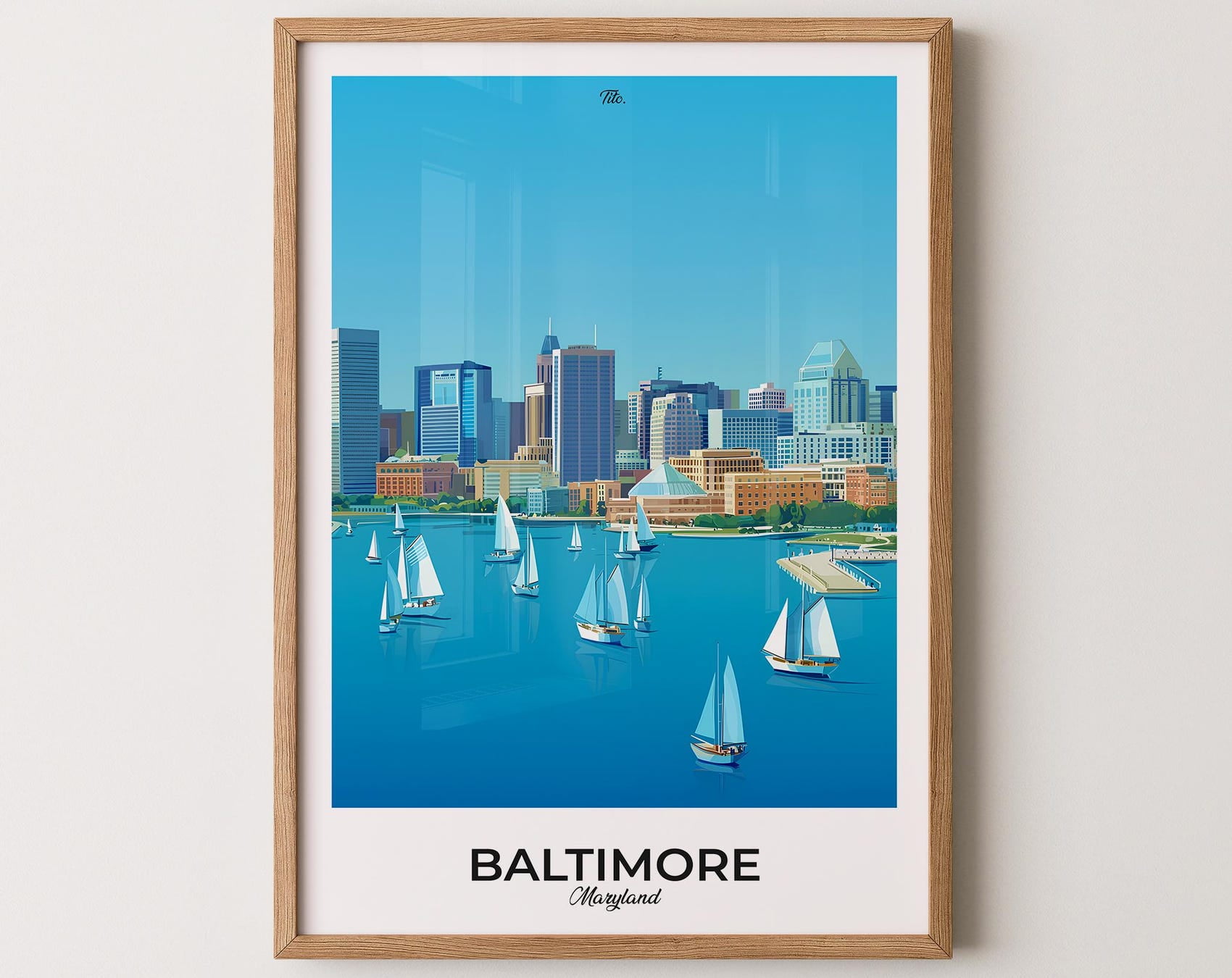BALTIMORE Poster, Baltimore Travel Poster, Baltimore Art Print ...