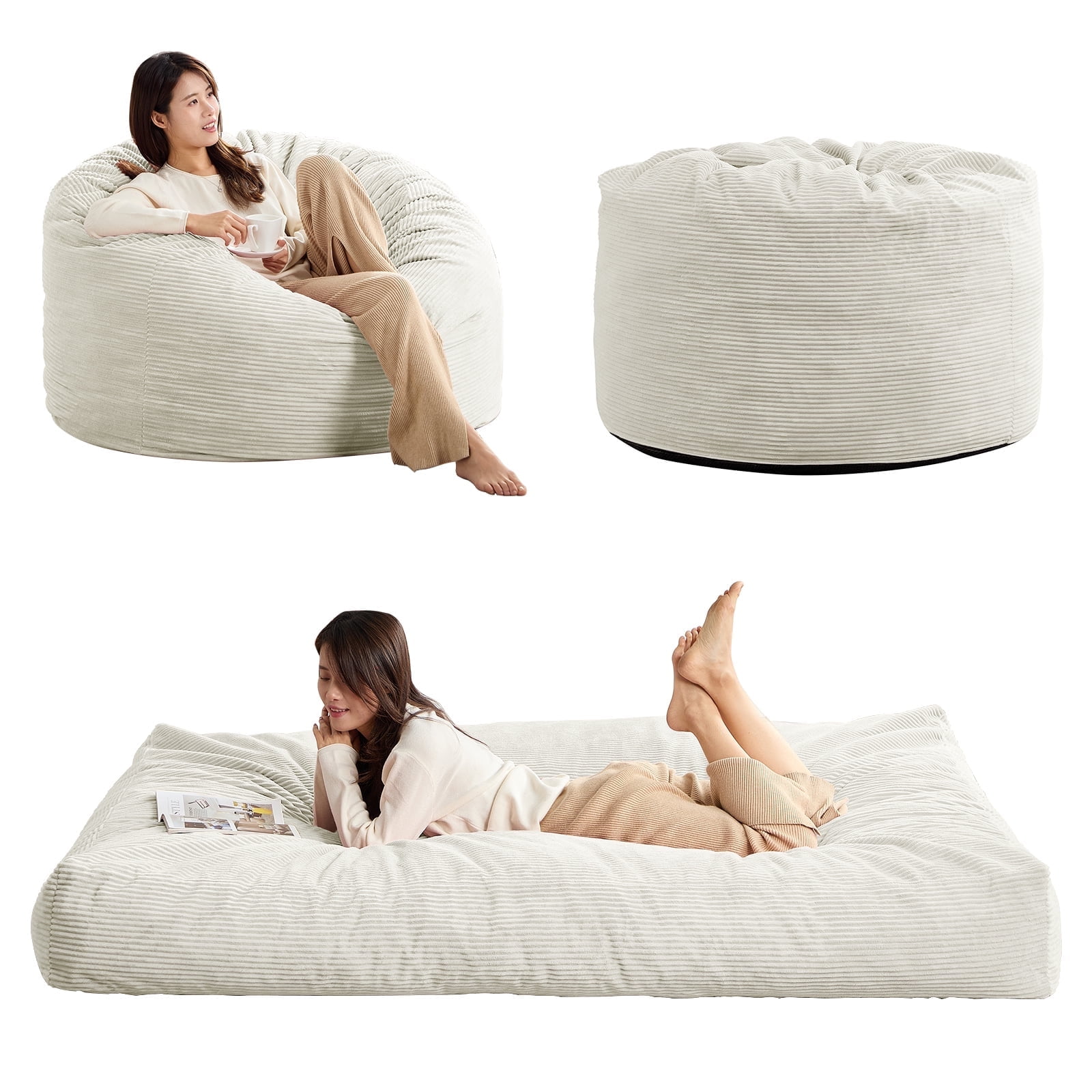 BALUS Multi-Functional Bean Bag Chair to Bed Convertible with Kid ...