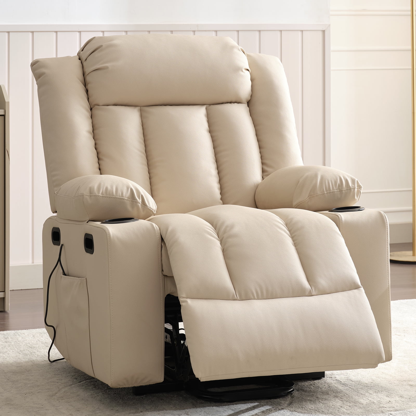 BALUS Rocker Recliner Chair for Adults, Overstuffed Large Manual ...