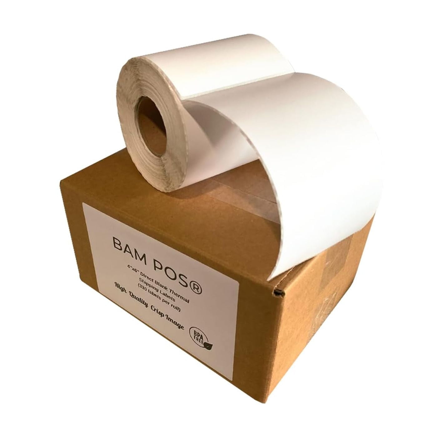 BAM POS 4x6 Direct Thermal Shipping Labels - BPA Free, Perforated ...