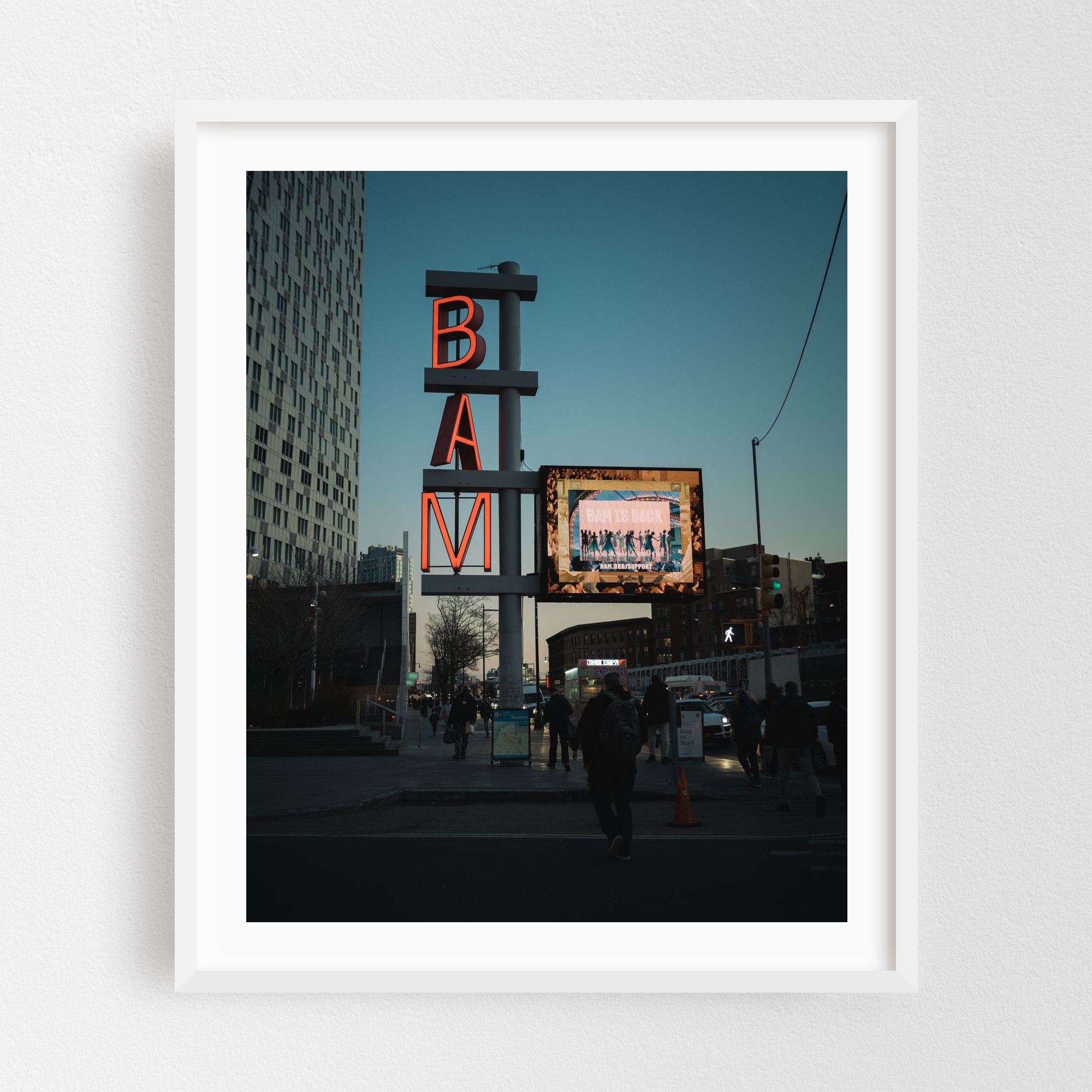 BAM sign, Brooklyn - Brooklyn New York Photography Neon Sign Cityscape ...