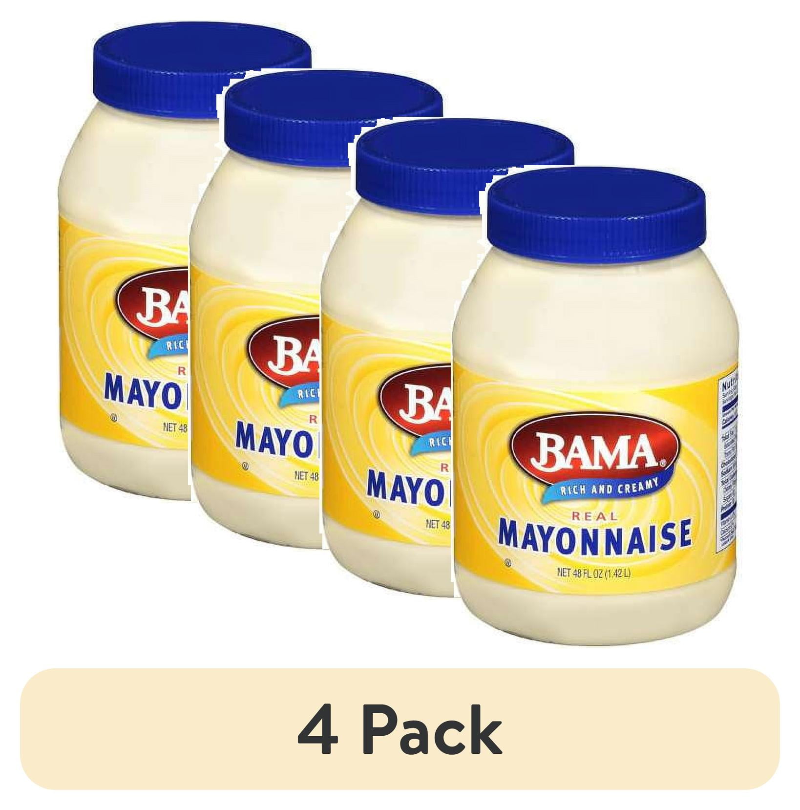 (4 pack) BAMA Real Mayonnaise, 48 oz. Jar - Walmart.com