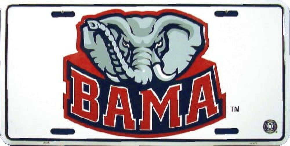 BAMA (Univ. Of Alabama) embossed metal auto tag - Walmart.com