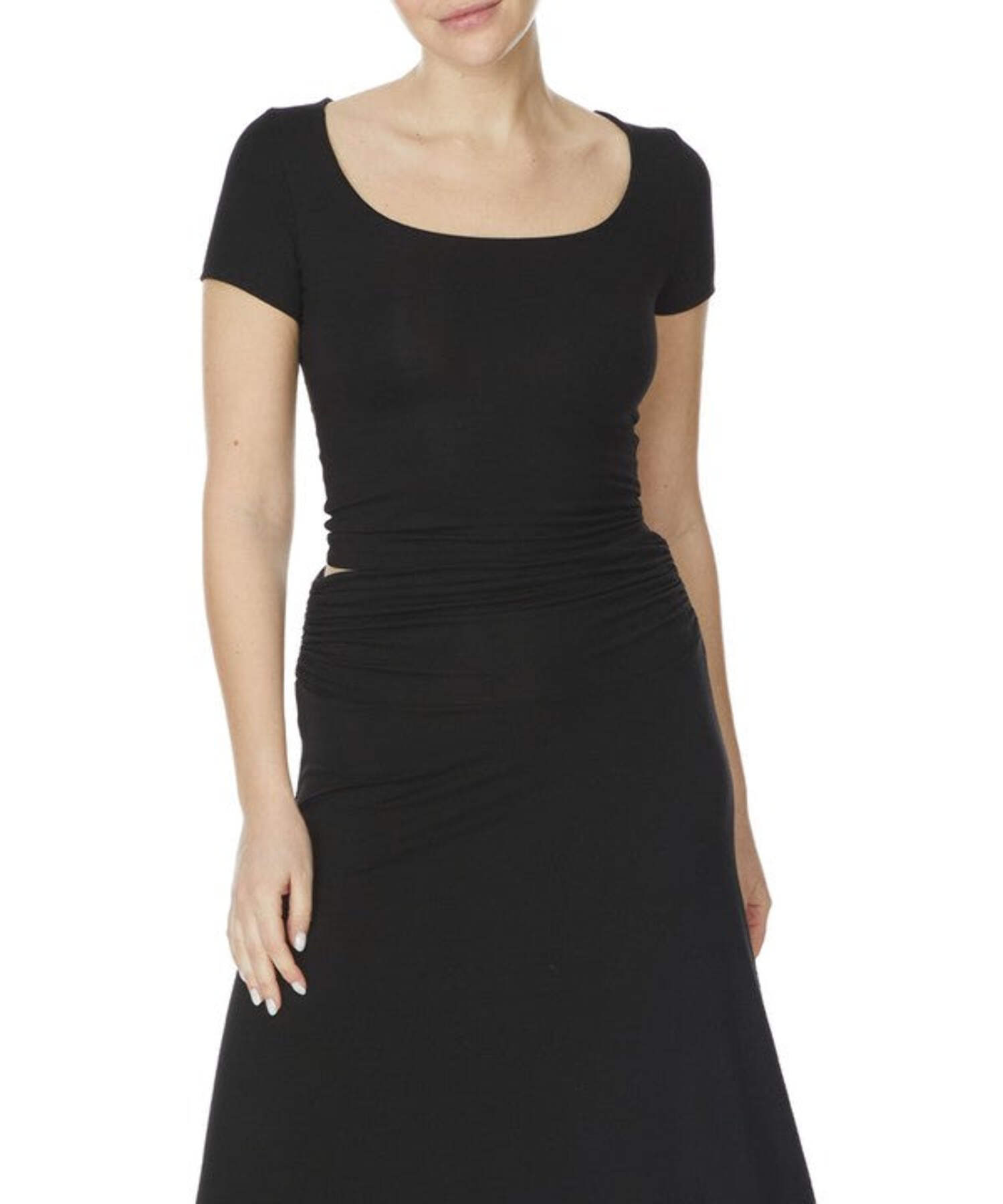 BAMBOO DLUBLE LAYERED CROP CAP SLV - Walmart.com