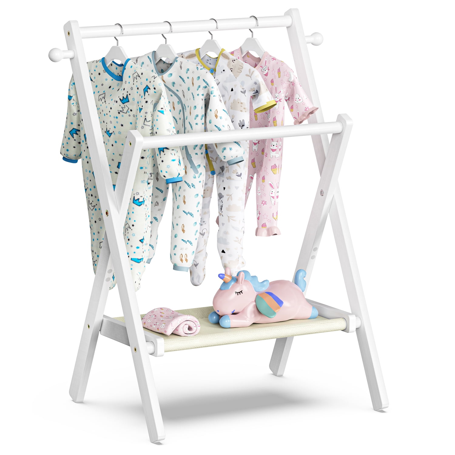 BAMBOOHOMIE Baby Clothing Rack for Baby Shower Pets Dolls, Baby Clothes ...