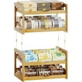 BAMBOOHOMIE Bamboo Can Organizer for Pantry, Natural - Walmart.com