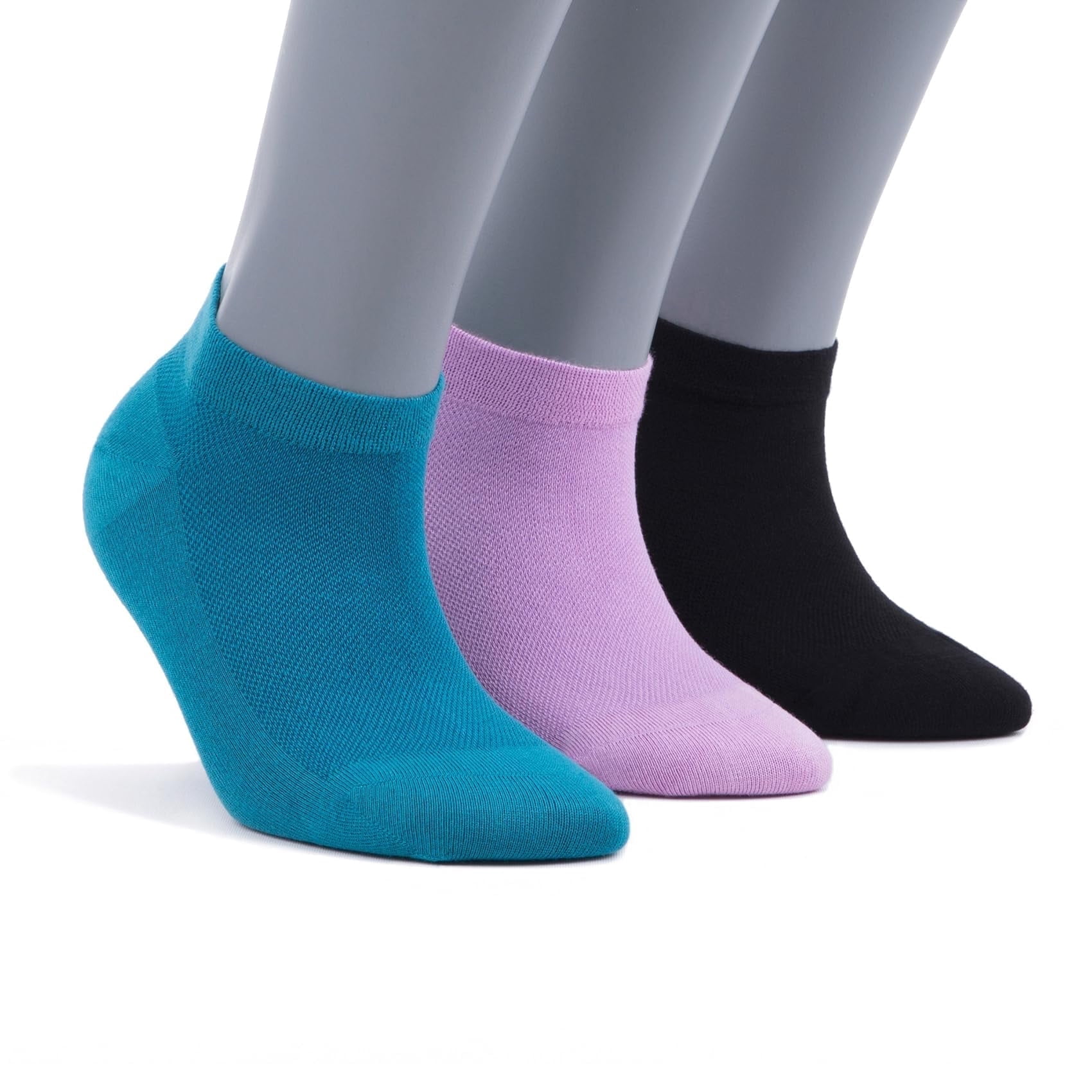 Bambooven Women's Bamboo Ankle Socks - Odor Free & Breathable, 3 pairs ...