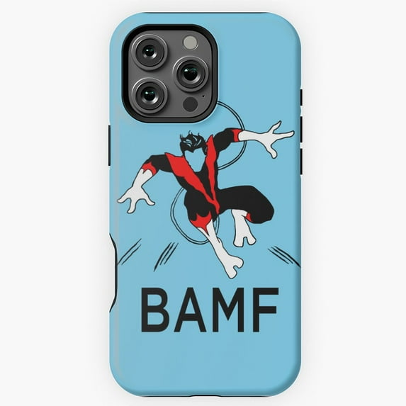 BAMF Smoke Burst Comic Effect Retro Art iPhone Case 17 11 12 13 14 15 ...