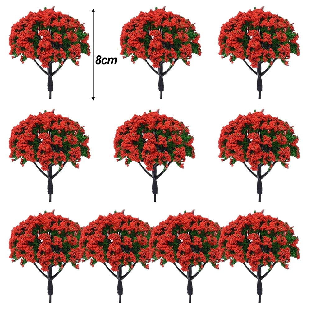 BAMILL 10x 1/150 1/100 Scale Artificial Model Trees Train Forest ...