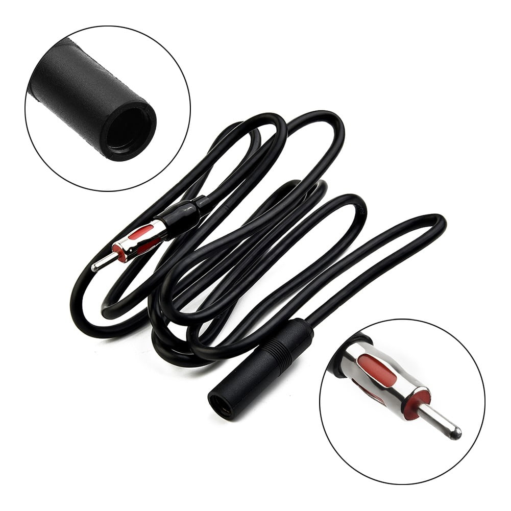 BAMILL 180cm Car Male to Female Radio AM/FM Antenna Adapter Extension ...