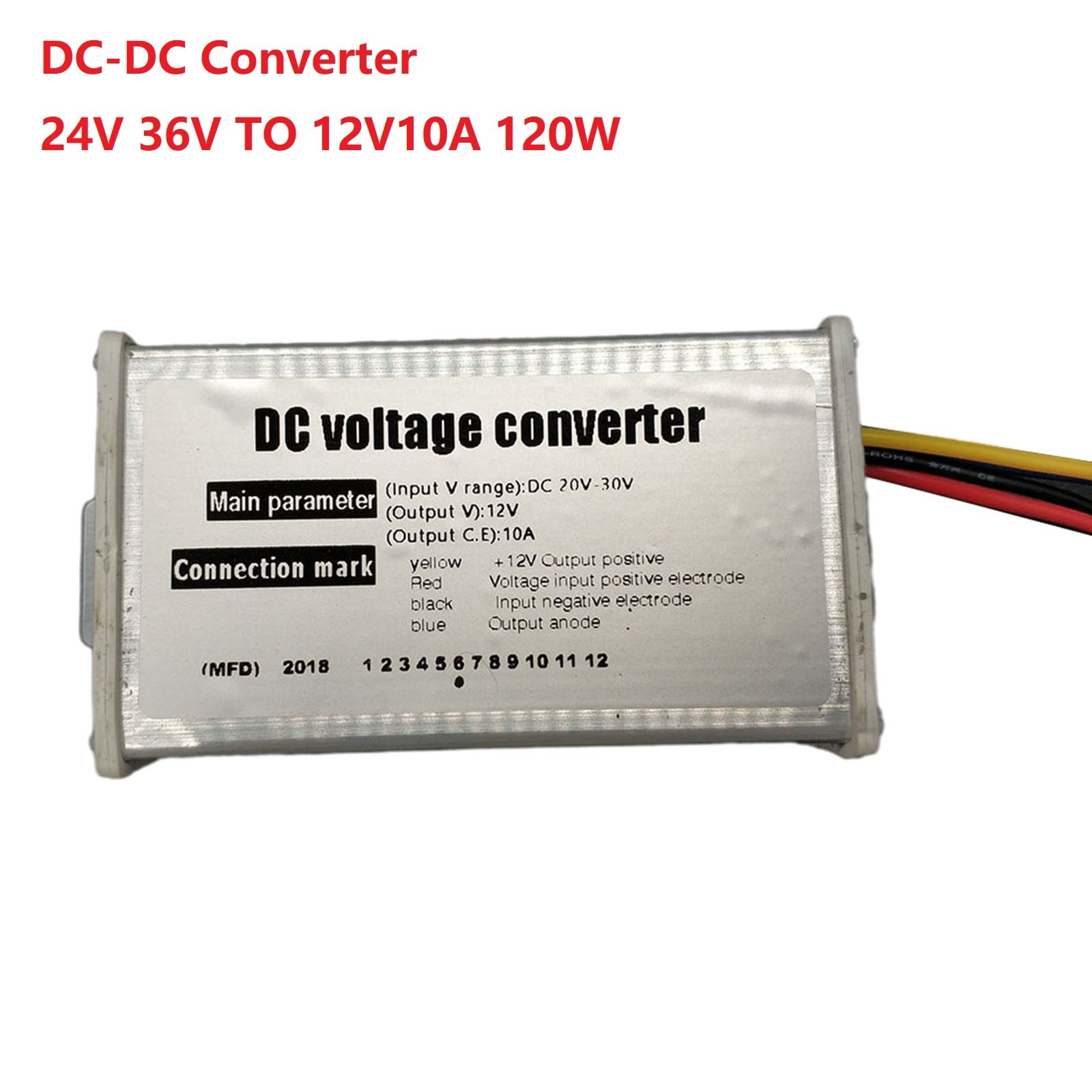 BAMILL 24V-36V to 12V10A 120W DC-DC Converter Adapter Transformer For ...