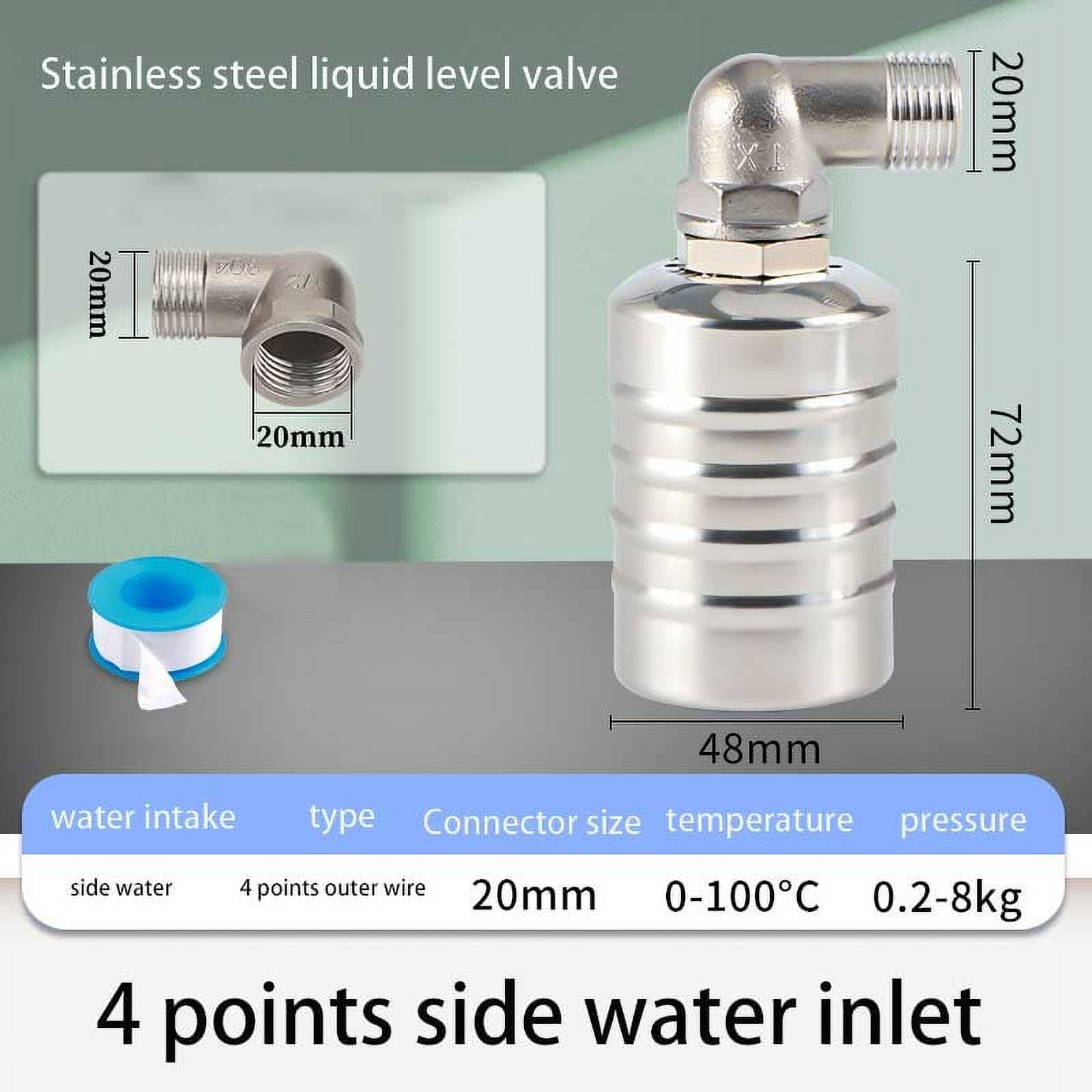 BAMILL 304 Stainless Steel Fully Automatic Water Level Control Float ...