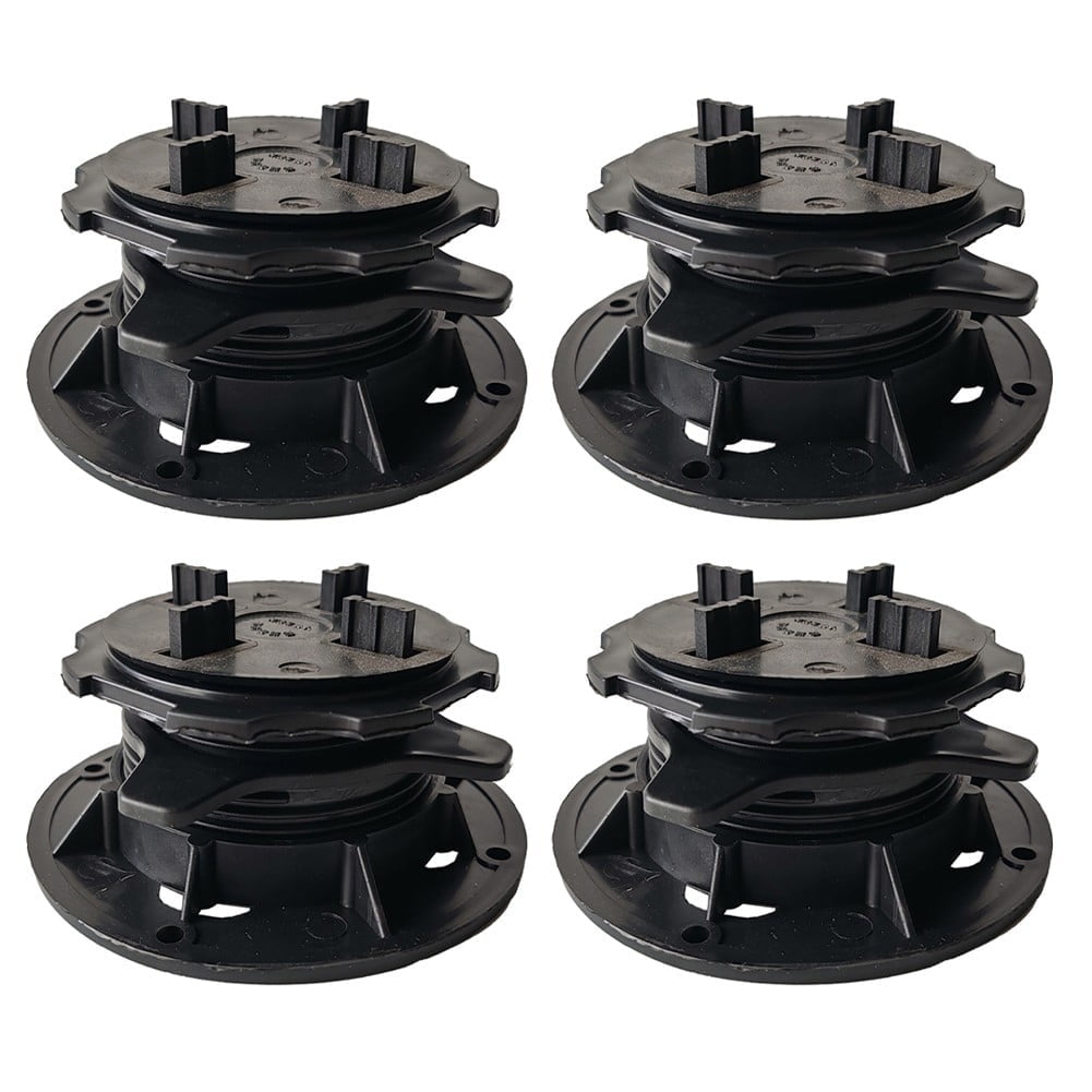 BAMILL 4Pcs Height Adjustable Decking Support Pedestal Set Eliminate ...