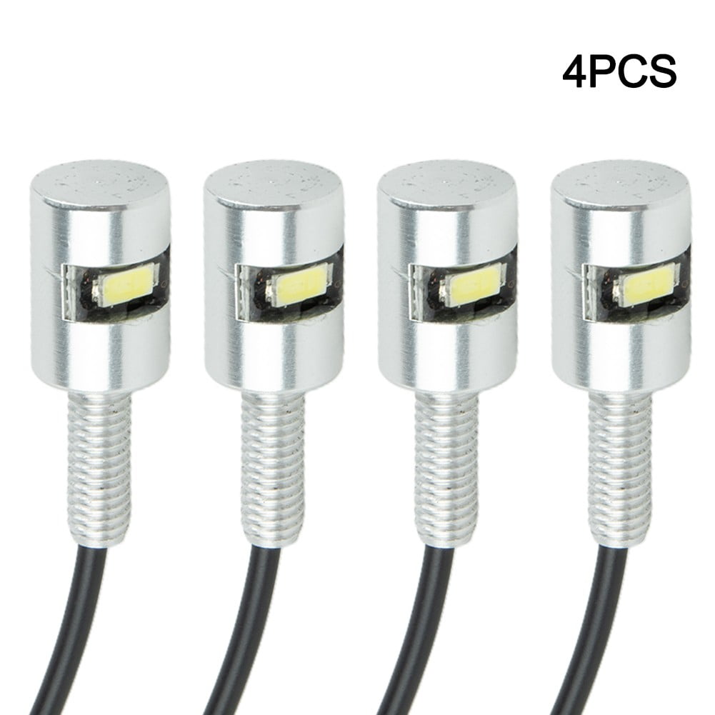 BAMILL 4X Motorcycle Car SMD LED License Plate Light Screw Bolt Lamp ...
