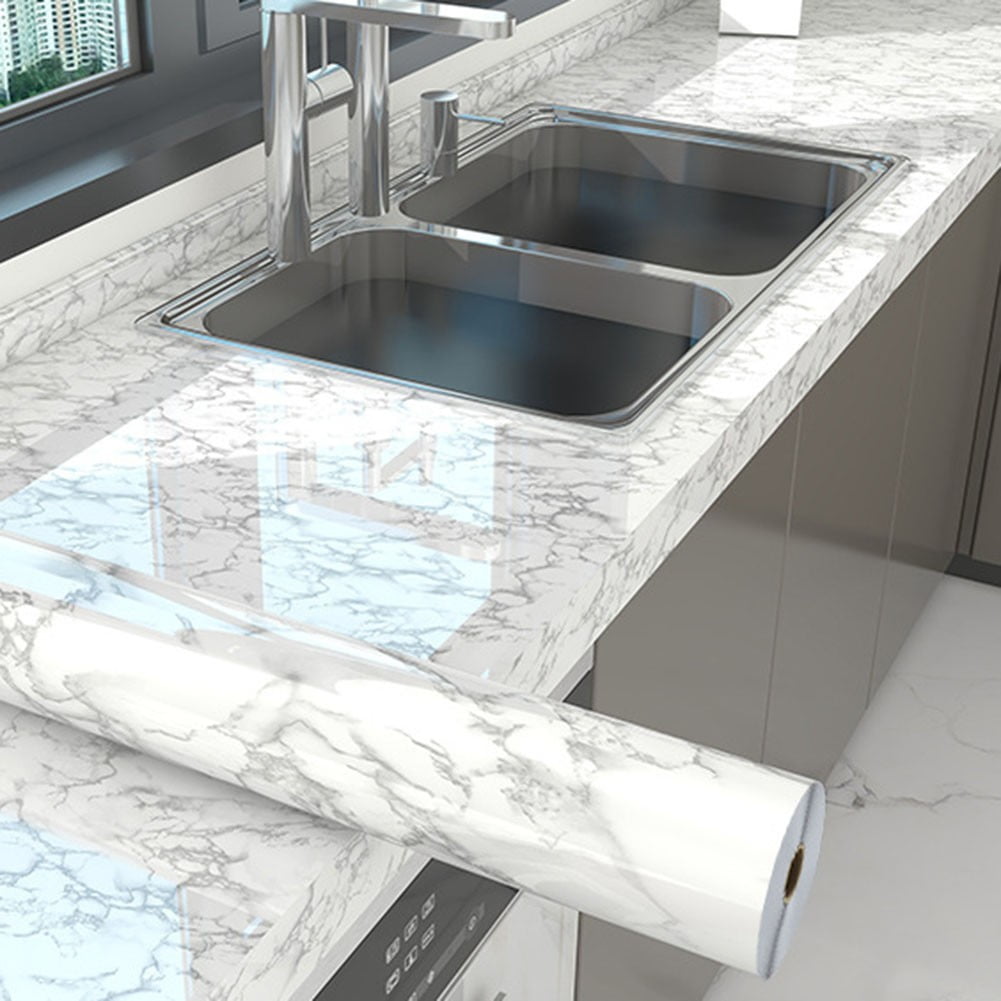 BAMILL 5M Marble Self Adhesive Sticker Vinyl Kitchen Countertop ...