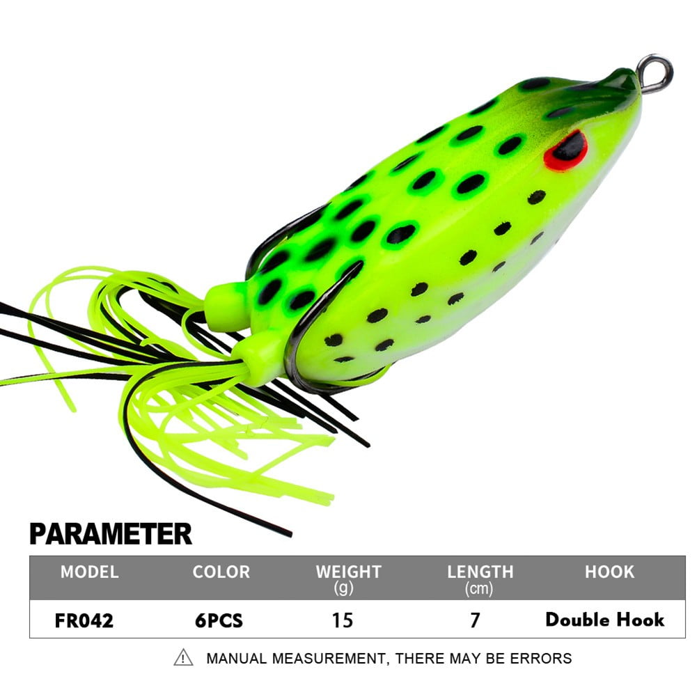 BAMILL 7cm Frog Silicone Soft Bait Frog Spinner Squid Thunder Jig ...