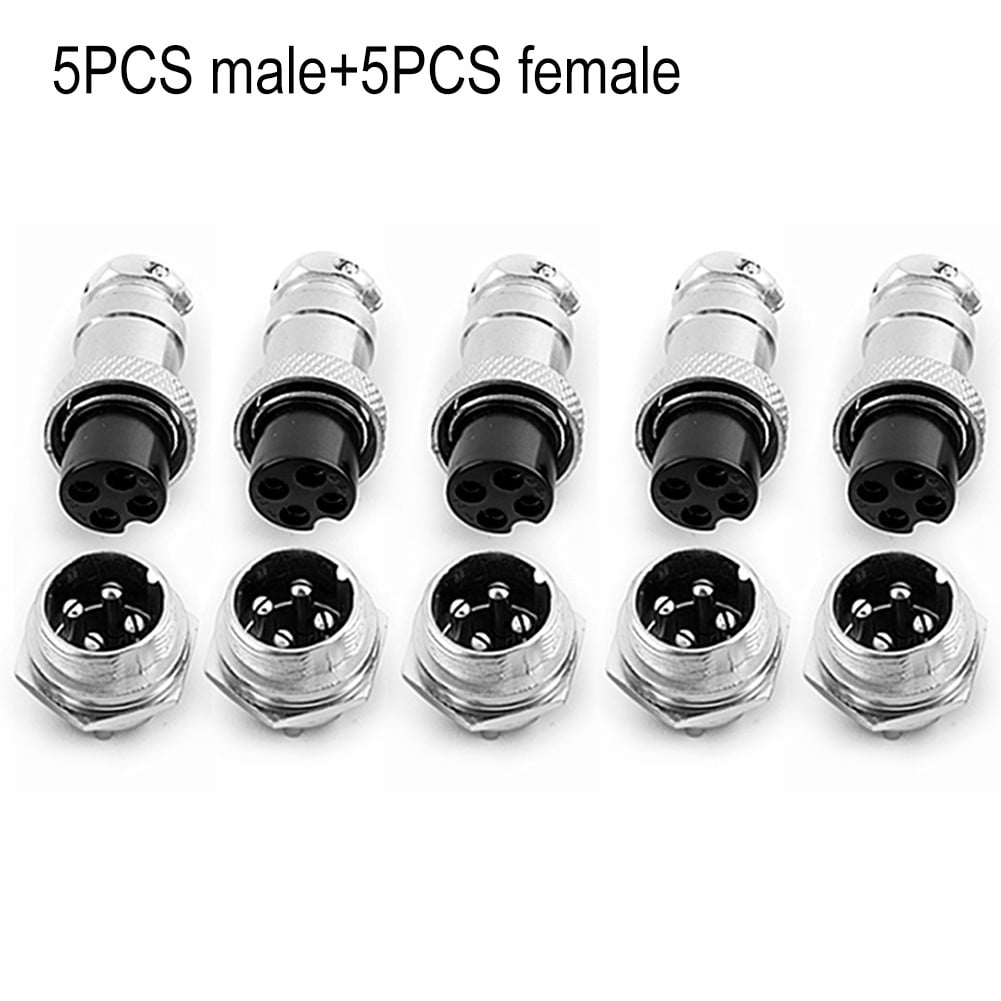 BAMILL Aviation Plug Connector 16mm GX16-4 Panel Wire Metal Male Female ...