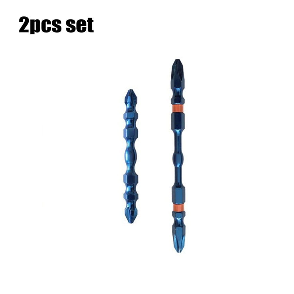 BAMILL Blue Double Head PH2 Screwdriver Bit Electric Cross Screwdriver ...