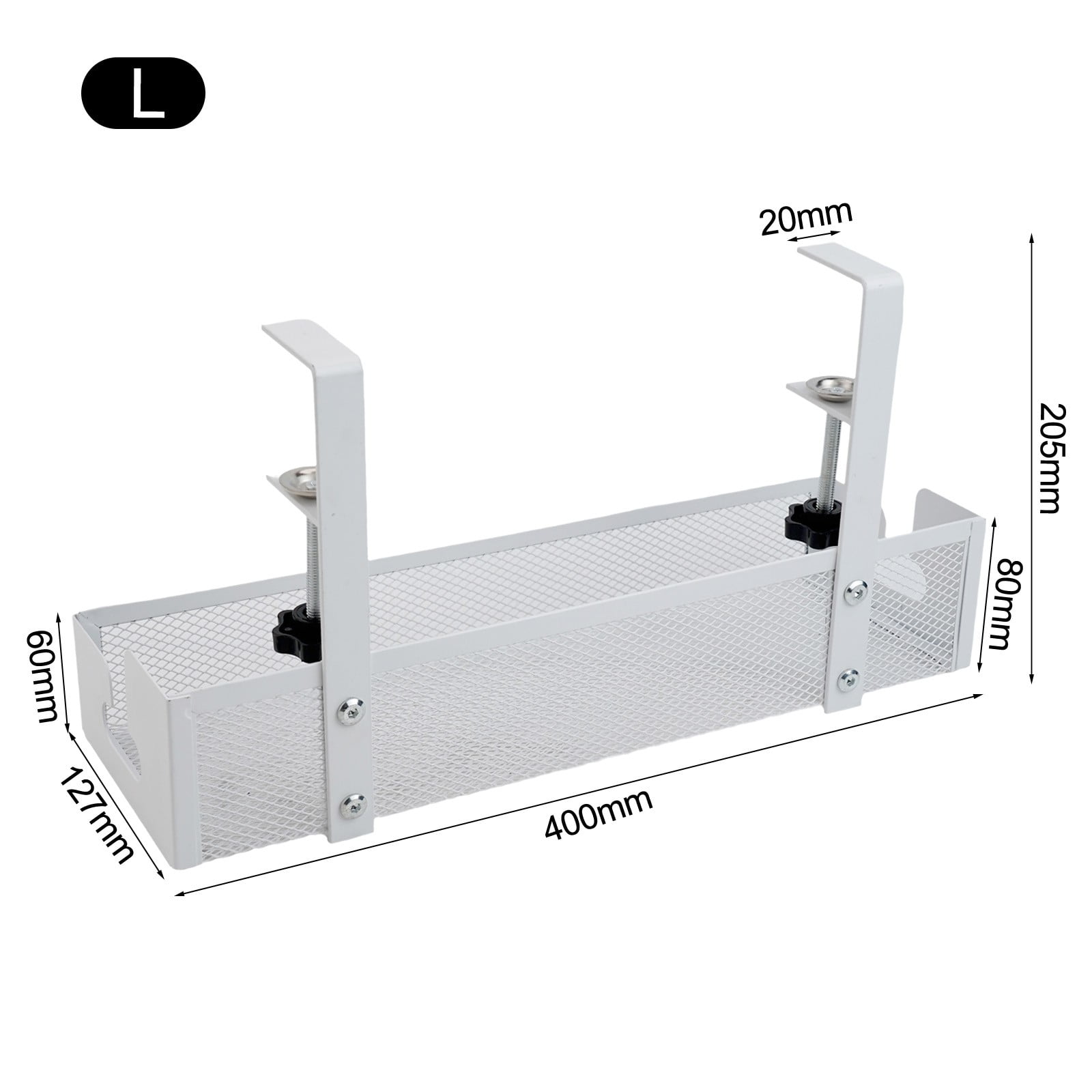 BAMILL Cable Tray Under Desk Cable Management Tray Cable Tidy Box Wire ...