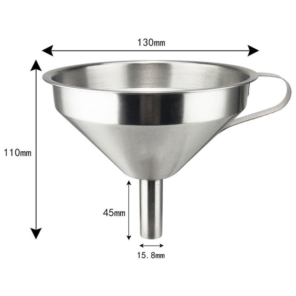 BAMILL Kitchen Funnel Stainless Steel Funnel Large Cooking Oil ...