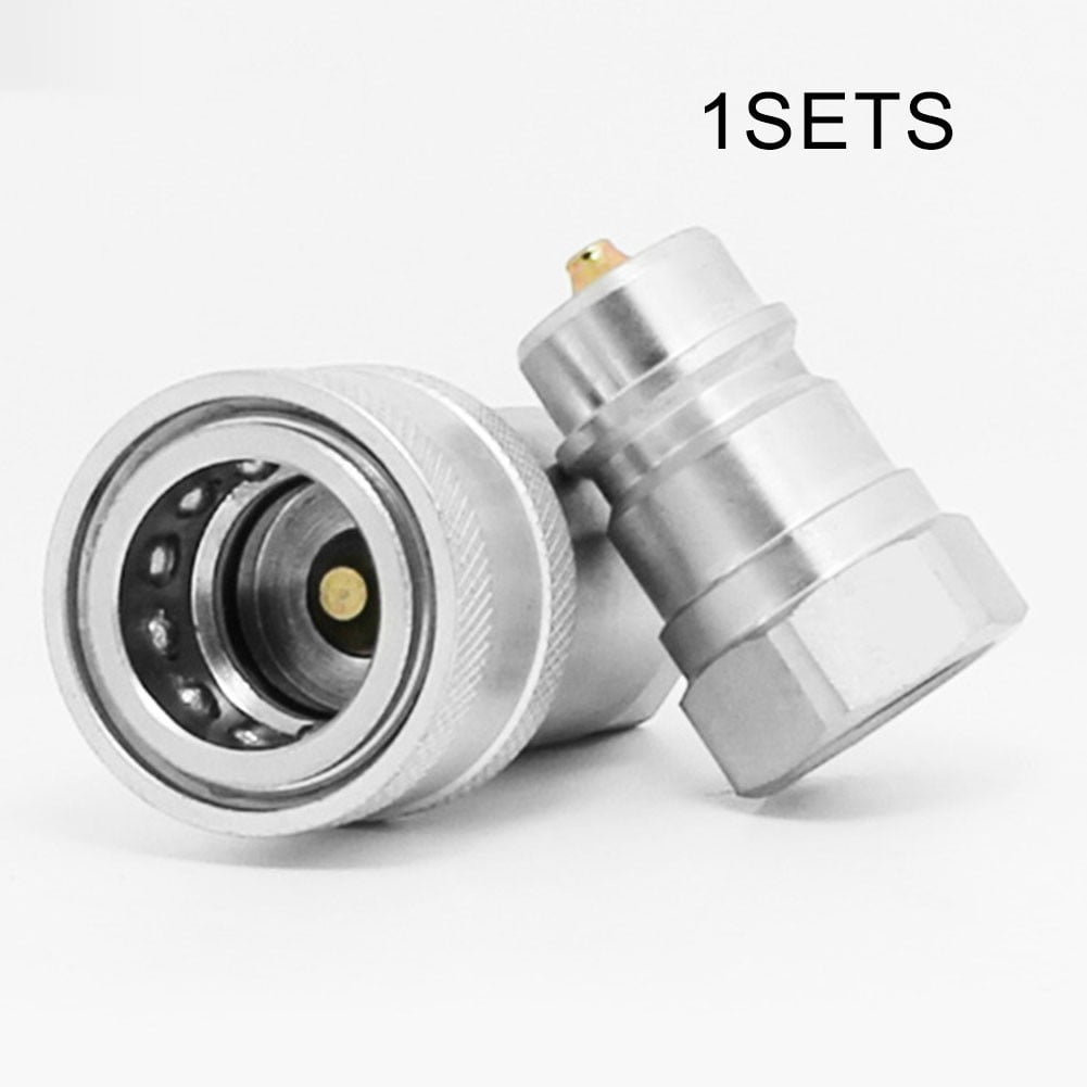 BAMILL Quick Release Fitting NPT ISO A Hydraulic Coupling Connector 1/4 ...