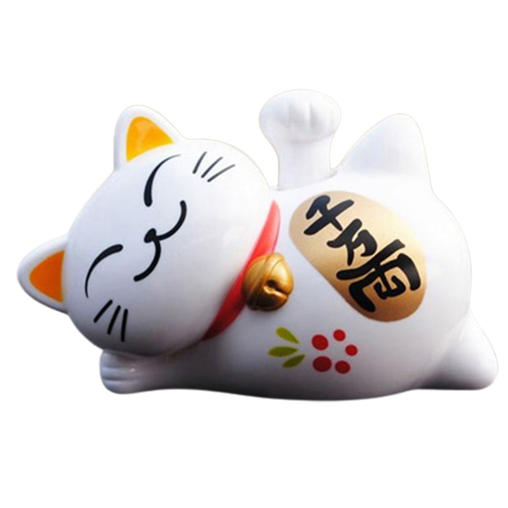 BAMILL Solar Powered Chinese Lucky Waving Cat Beckoning Maneki Neko ...