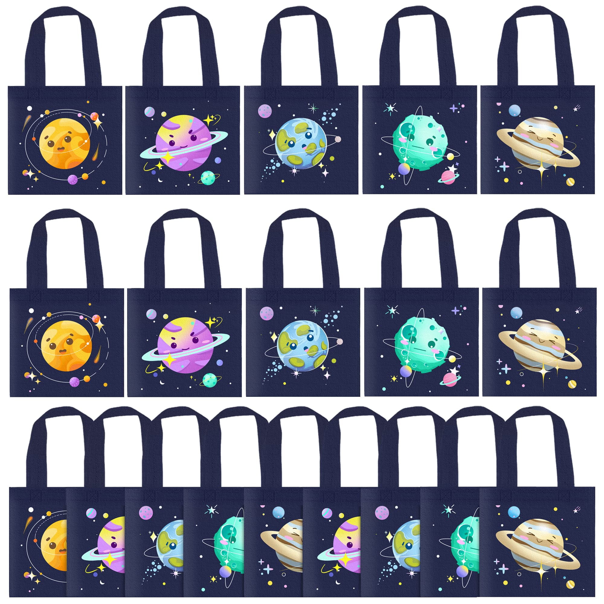 BANBALLON 20 PCS Outer Space Party Favor Bags Space Gift Bags Treat ...