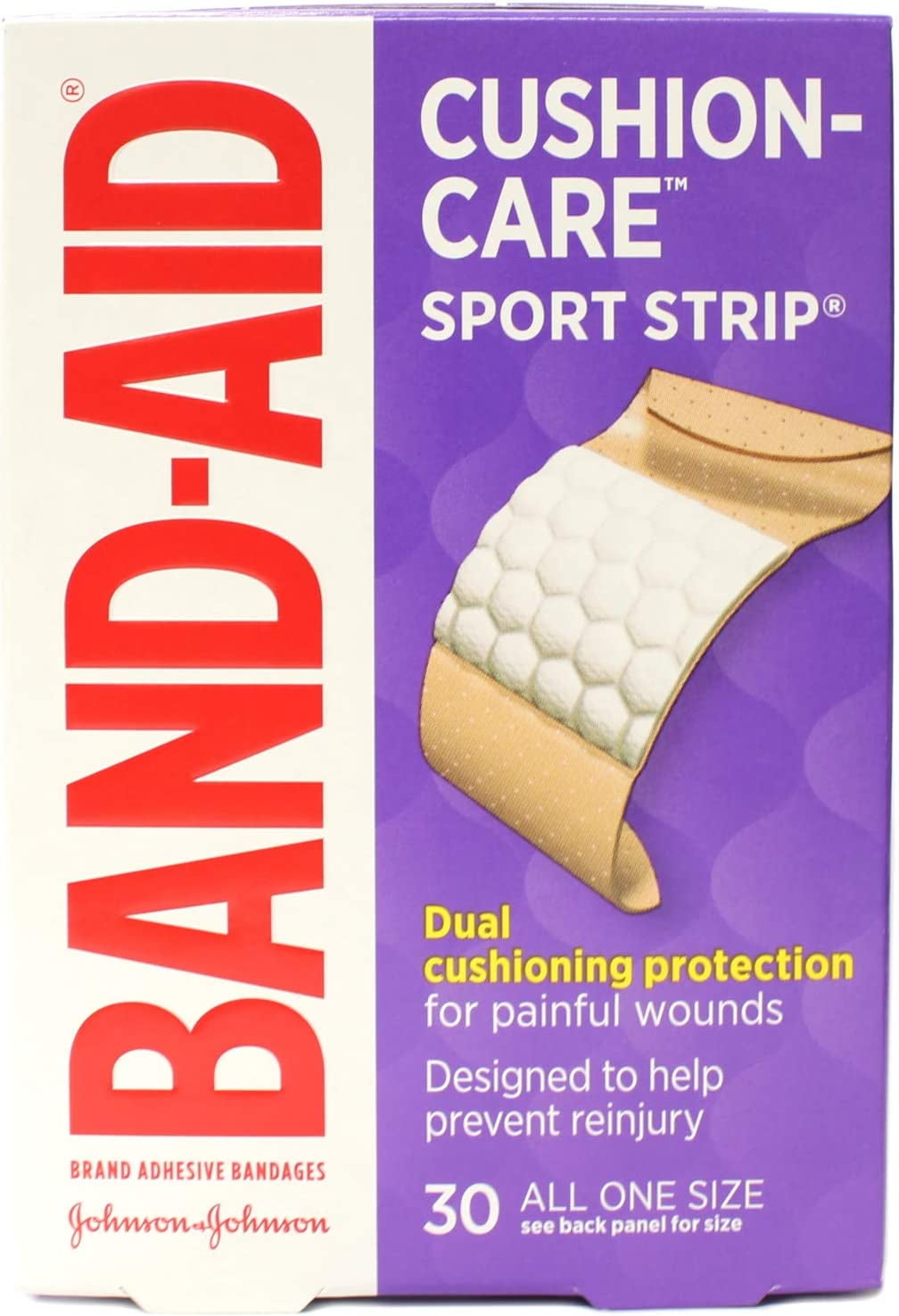 BAND-AID Bandages Sport Strip Extra Wide 30 Each (Pack of 9) - Walmart.com