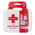 Johnson & Johnson First Aid To Go Portable Mini Travel Kit, 12 pieces ...