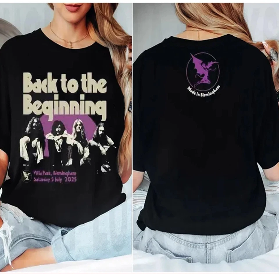 BAND All Size Black Sabbath Back To The Beginning 2025 T Shirt S-5XL ...