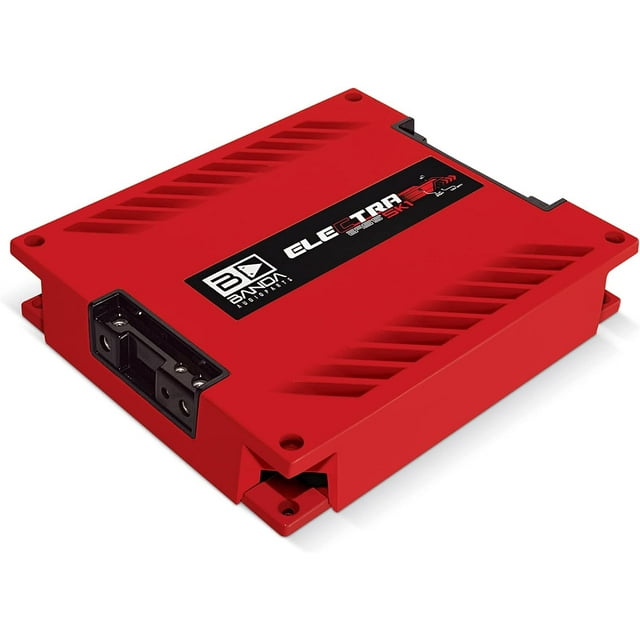 BANDA 5K1OHMRED Electra Bass 5000 Watt 1 Ohm Car Amplifier - Red ...