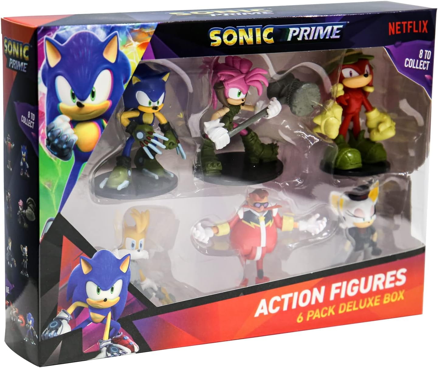 BANDAI Sonic Prime Action 6 Figures Pack - Set 2 - Walmart.com