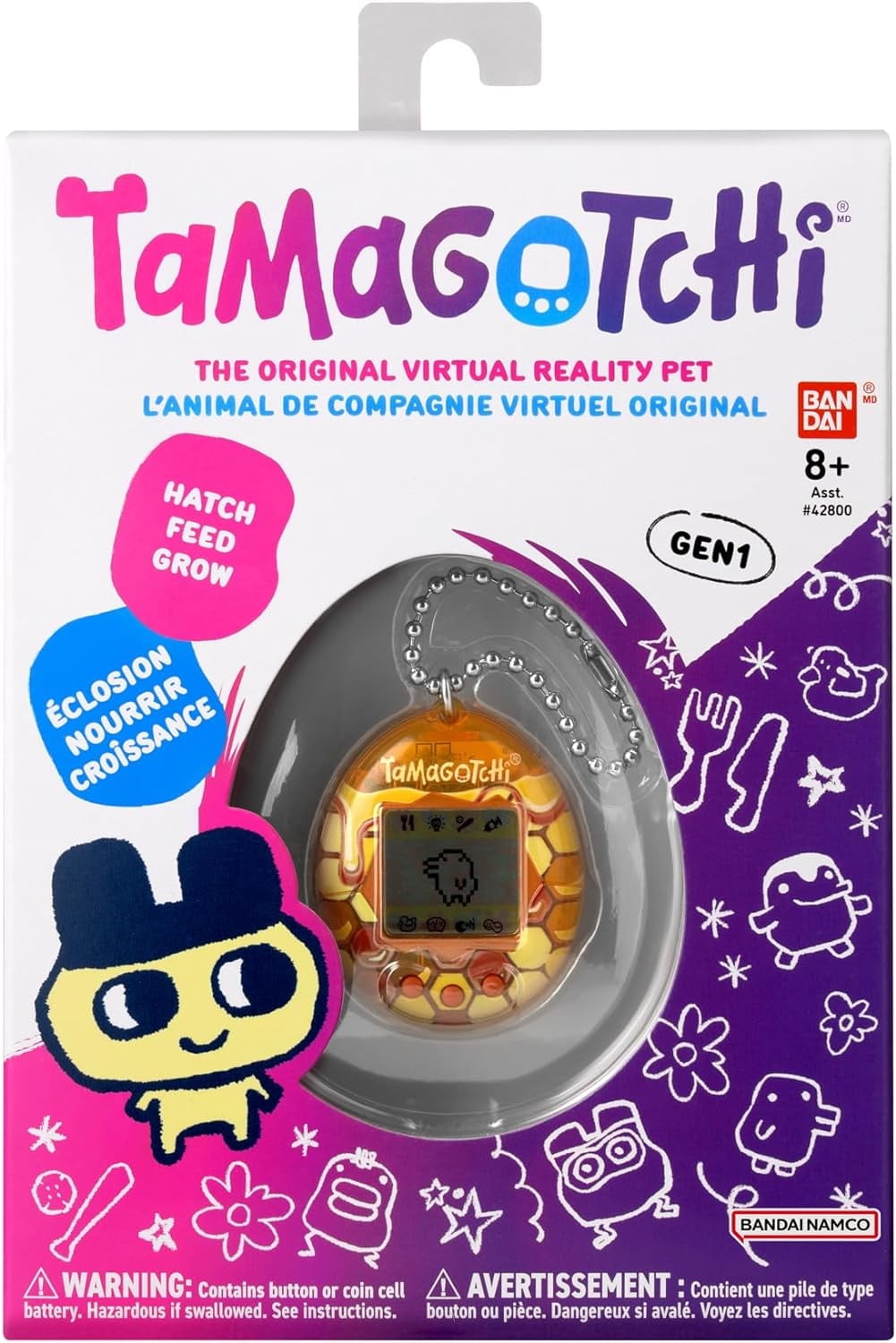 BANDAI Tamagotchi Original Pure Honey Shell - Walmart.com